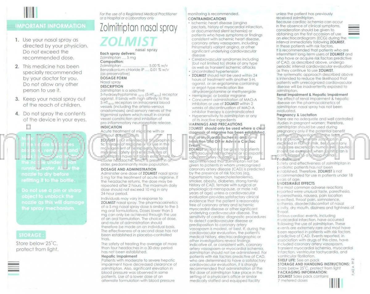 ゾルミストスプレー式点鼻薬 通販